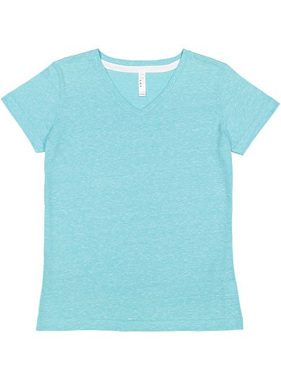 Women's V-Neck Melange T-Shirt | Live & Tell